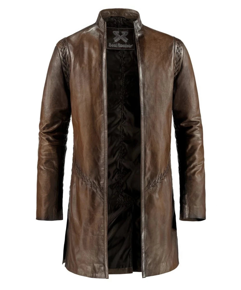 Men’s Brown Leather Coat – Movie Replica – Ranger | Soul Revolver