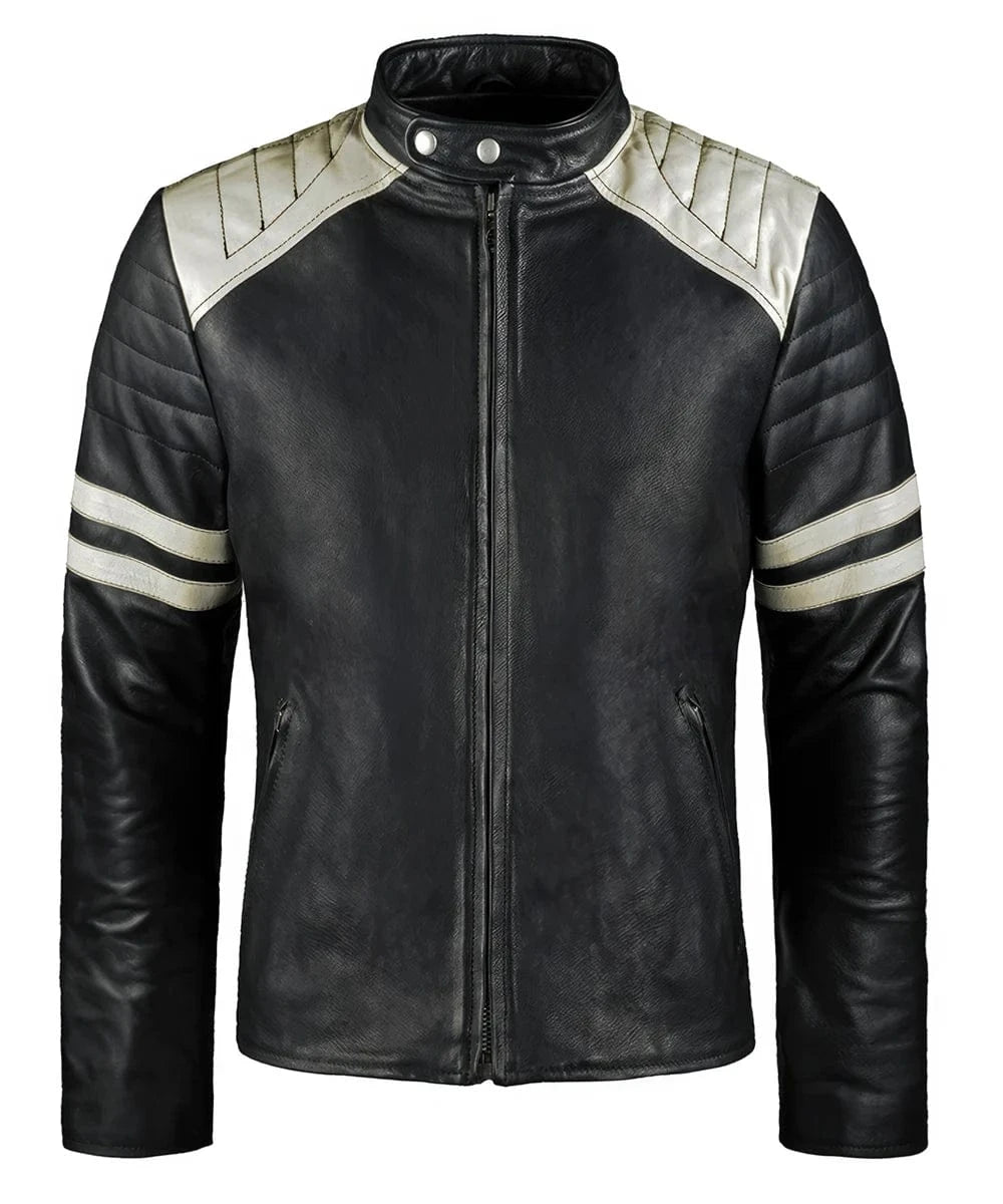 Men's Black Motorcycle Replica Fight Club Jacket - Mayhem